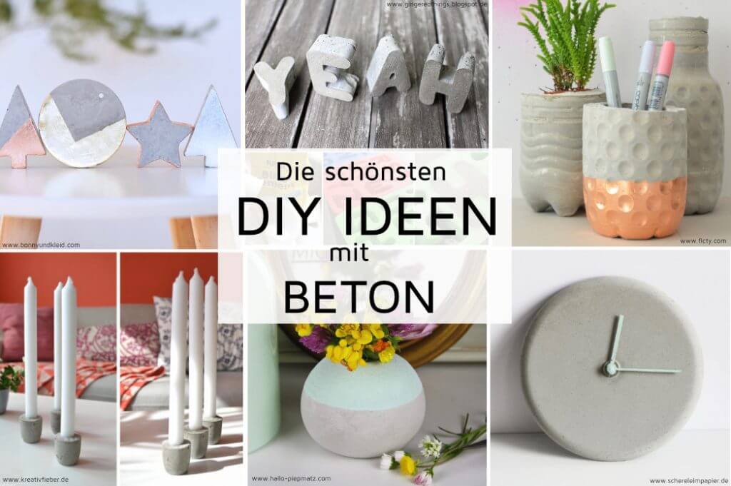 Die schönsten DIY Ideen mit Beton - Madmoisell DIY Blog über Deko, Mode ...